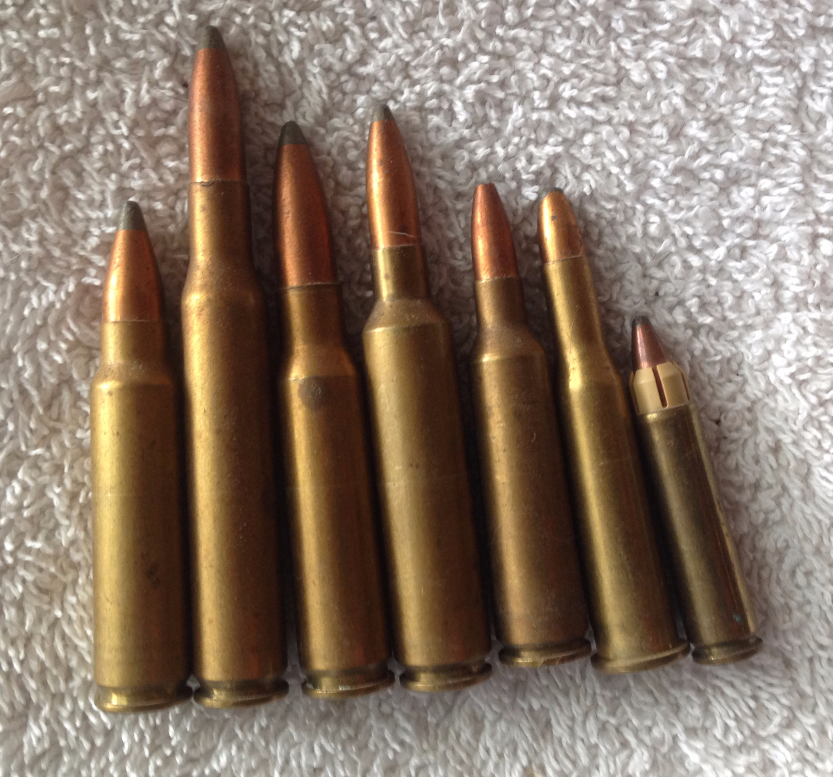 Miscellaneous Vintage Rifle Cartridges 7 Count 300 Savage 30 Carbine ...