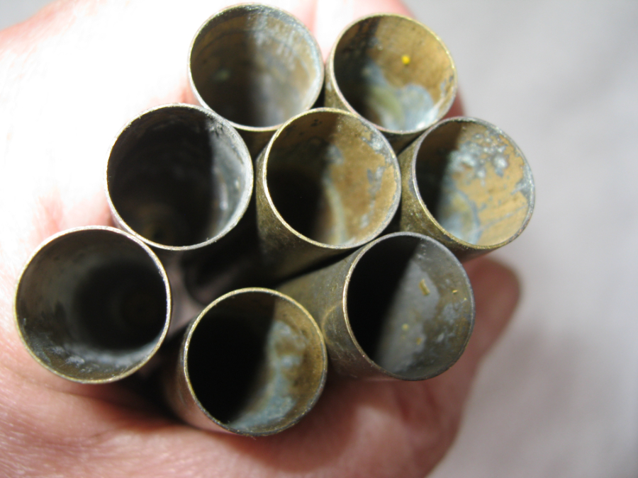 ALCAN 410 3-INCH BRASS CARTRIDGE CASES USES BATTERY CUP PRIMERS ...