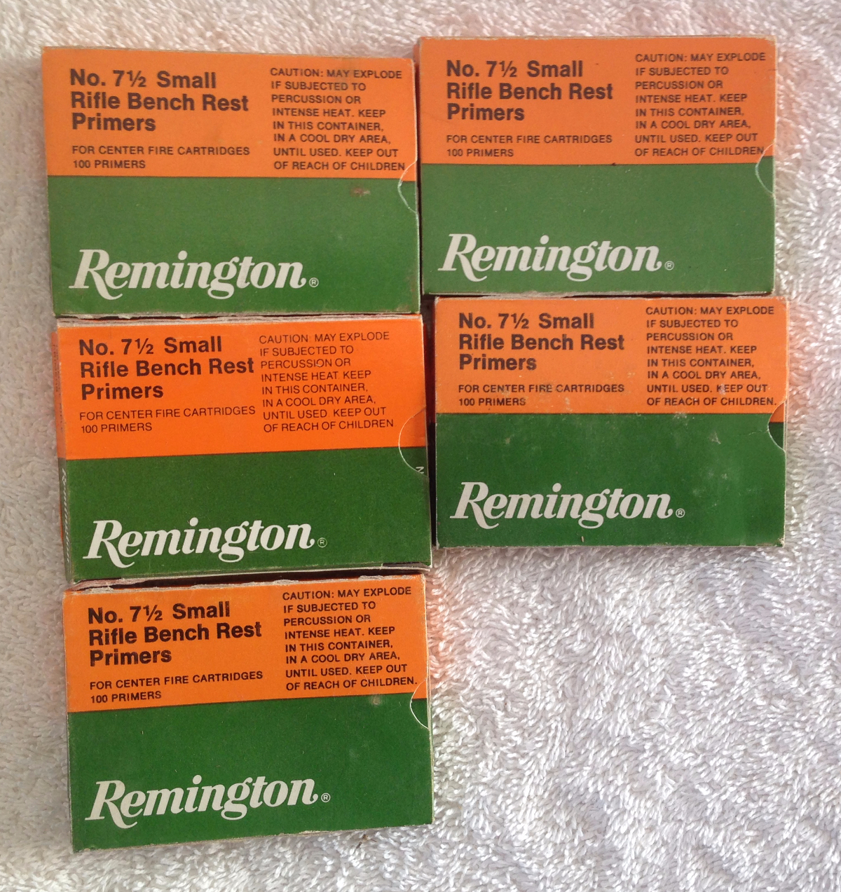 Remington No. 7 1/2 Small Rifle Bench Rest Primers 490 Count / 1202-0 ...