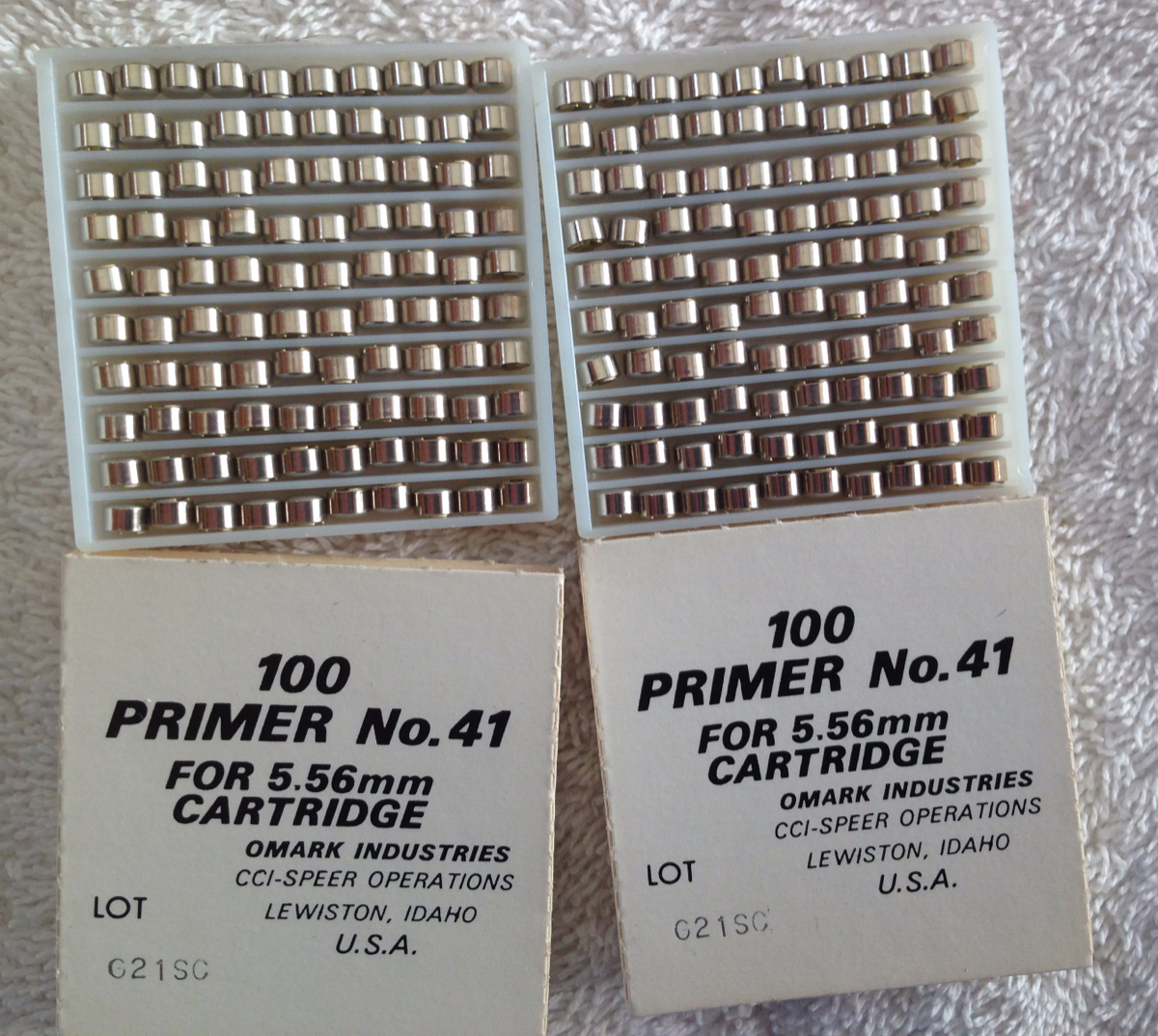 Primer No. 41 For 5.56mm Cartridge Military 500 Count Omark Industries ...