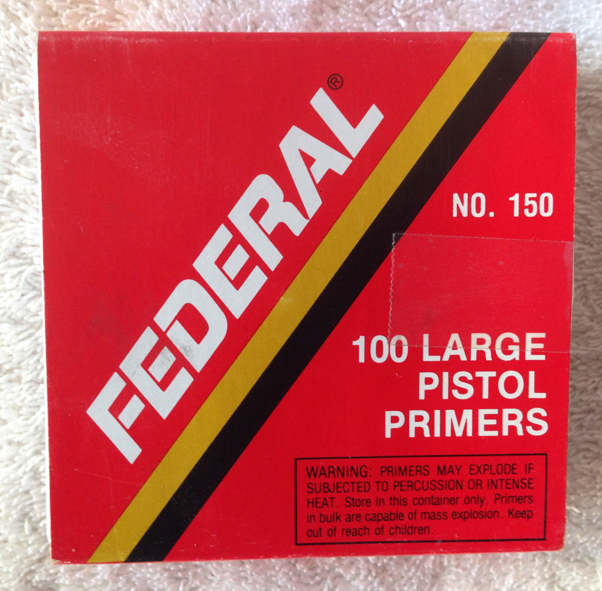 FEDERAL NO. 150 LARGE PISTOL PRIMERS 70 count NON-MERCURIC NON ...