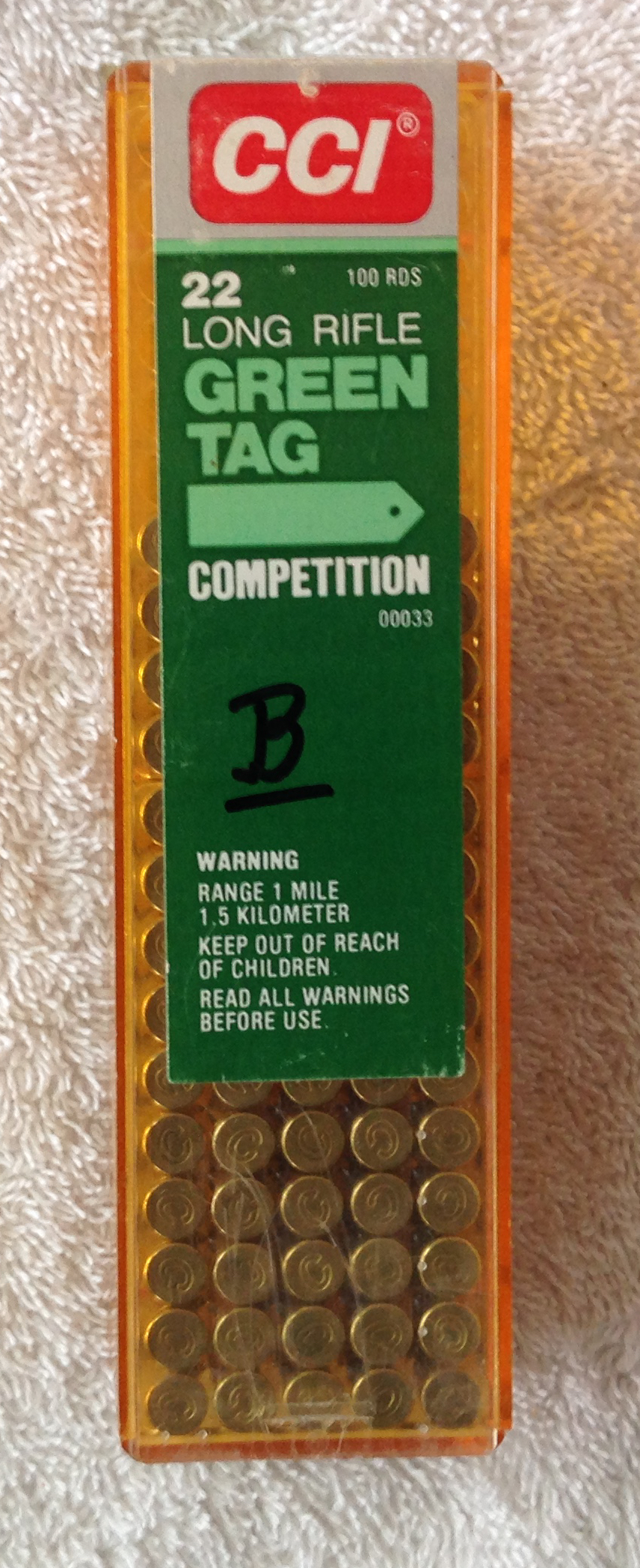 Cci Ammunition Cci 22 Long Rifle Green Tag Competition Ammunition Ammo ...