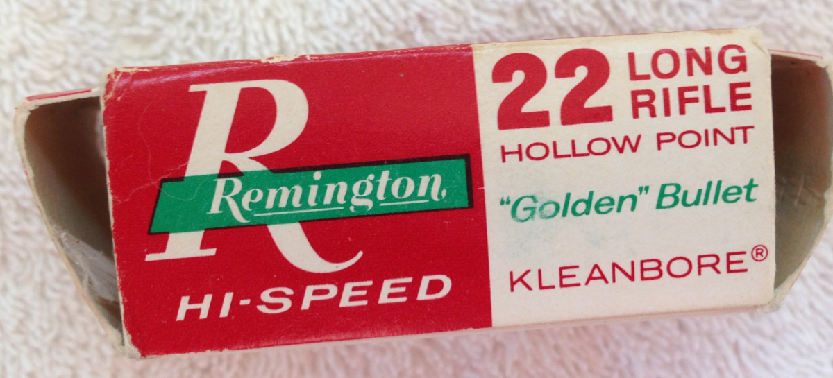 REMINGTON 22 LONG RIFLE HOLLOW POINT GOLDEN BULLET HI-SPEED RIMFIRE 25 ...