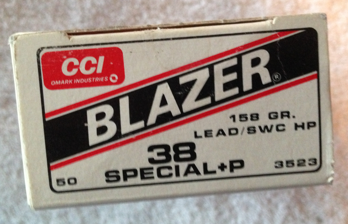 CCI Ammunition CCI 38 SPECIAL +P 158 GRAIN LEAD SWC SEMI-WADCUTTER HP HOLLOW POINT BLAZER ...