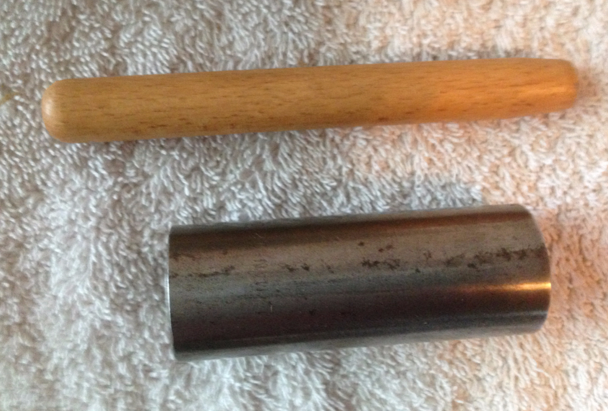 LYMAN IDEAL SHELL RESIZING TOOL 12 GAUGE WITH WOODEN KNOCK-OUT ROD VERY ...