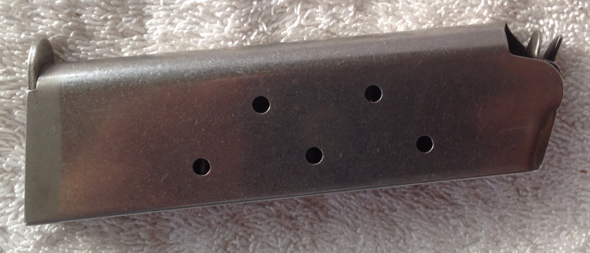 Colt 45 Auto Stainless Steel Magazine Camp Carbine 7 Rounds Colt M-1911 ...