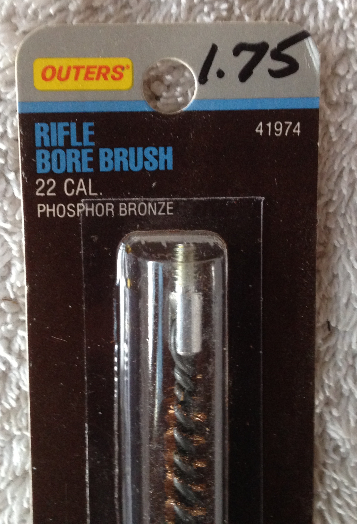 OUTERS RIFLE BORE BRUSH 22 CALIBER PHOSPHOR BRONZE 41974 415702 0901 ...