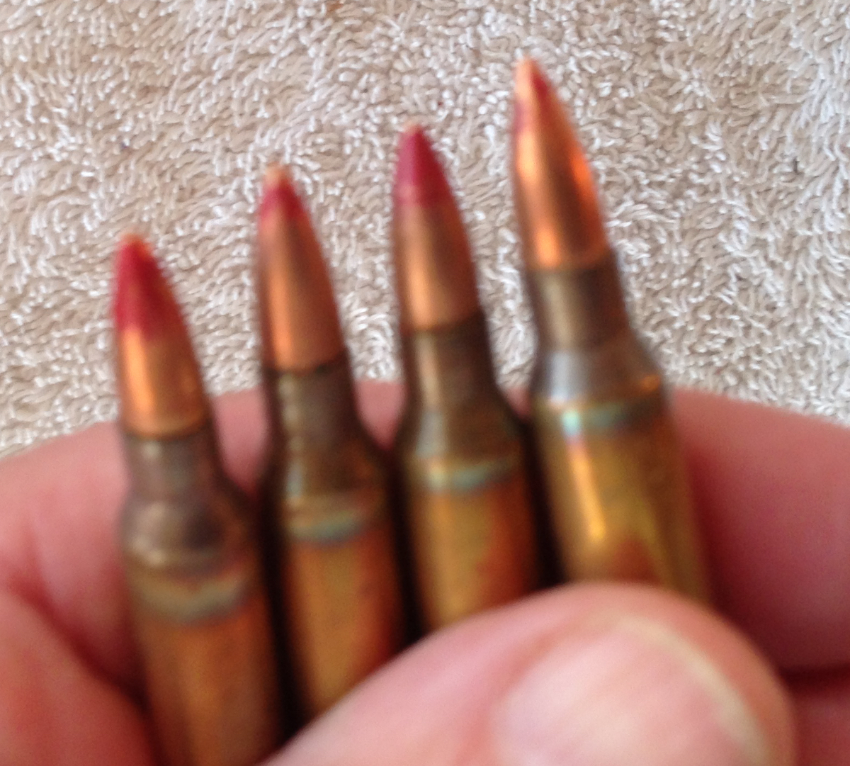 5.56mm .223 LAKE CITY 82 AMMUNITION AMMO 4 count LC 82 RED TIP TRACER ...