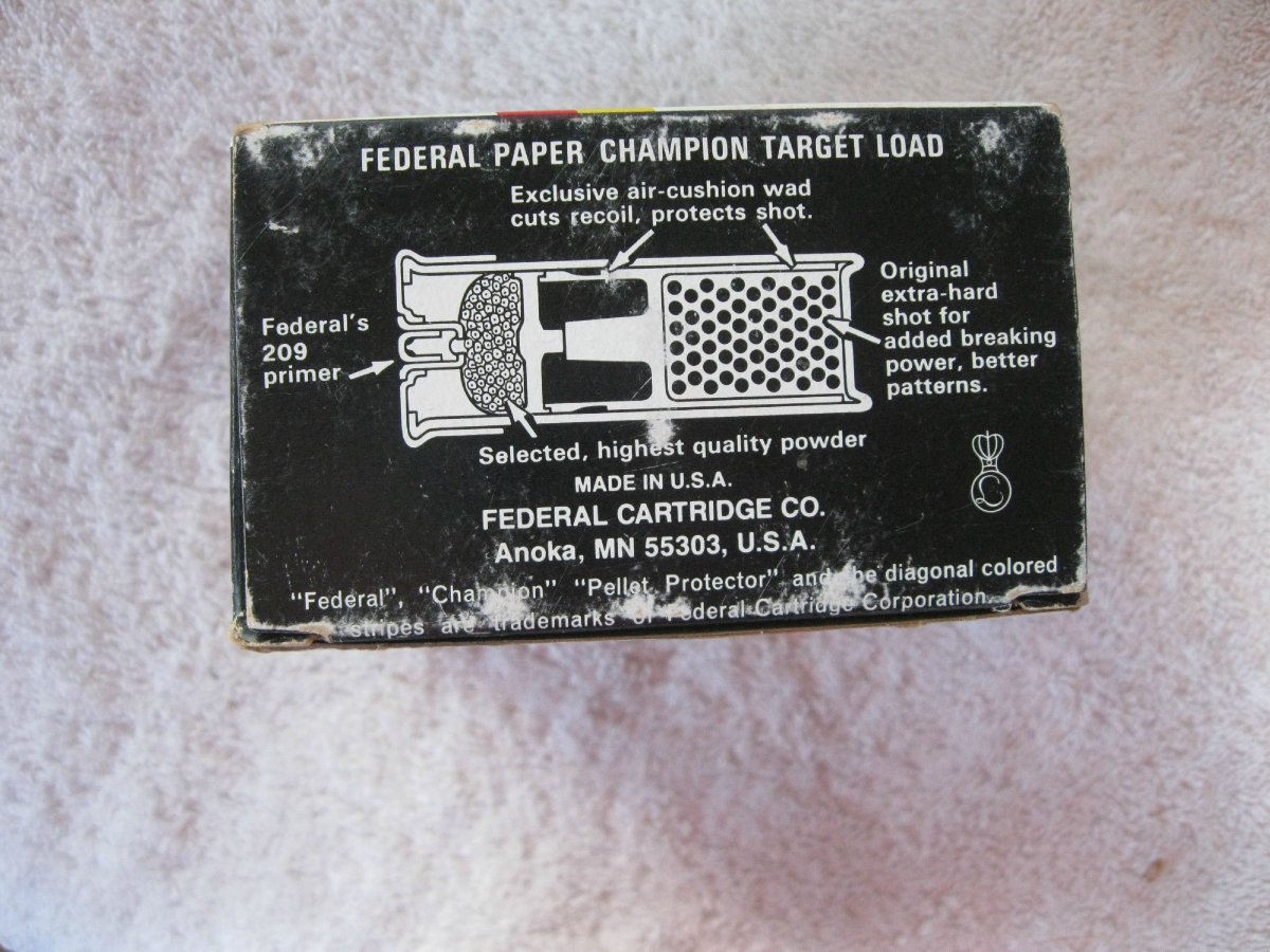 Federal Premium Ammunition FEDERAL CHAMPION TARGET LOAD 12 GAUGE PAPER ...