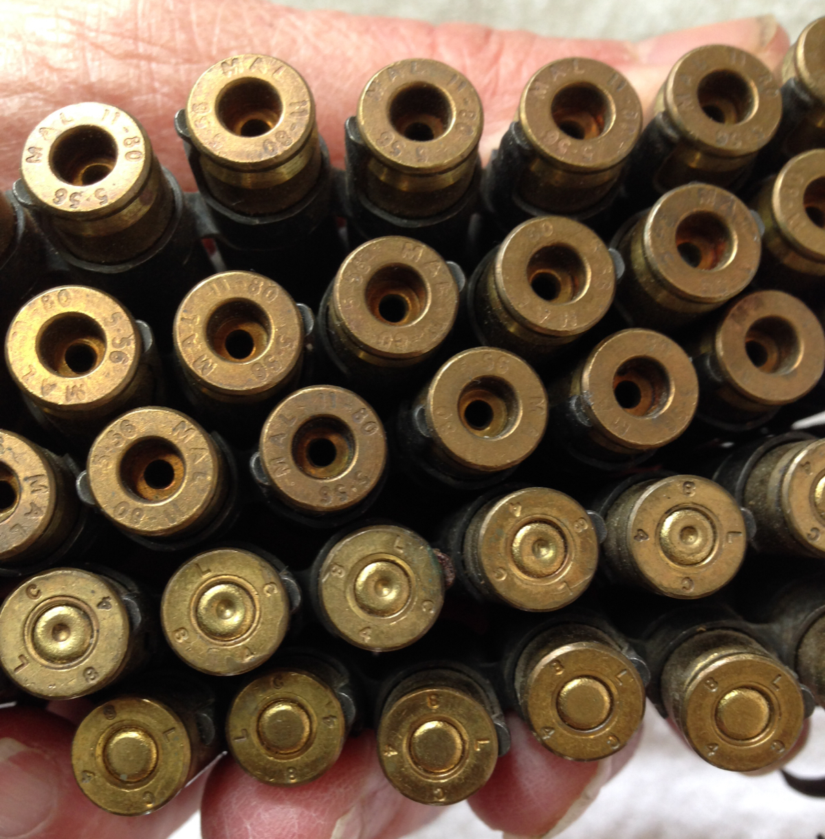 47 Total 5.56 7 Count Unfired Lake City 84 10 Count Crimped W/ Fired ...