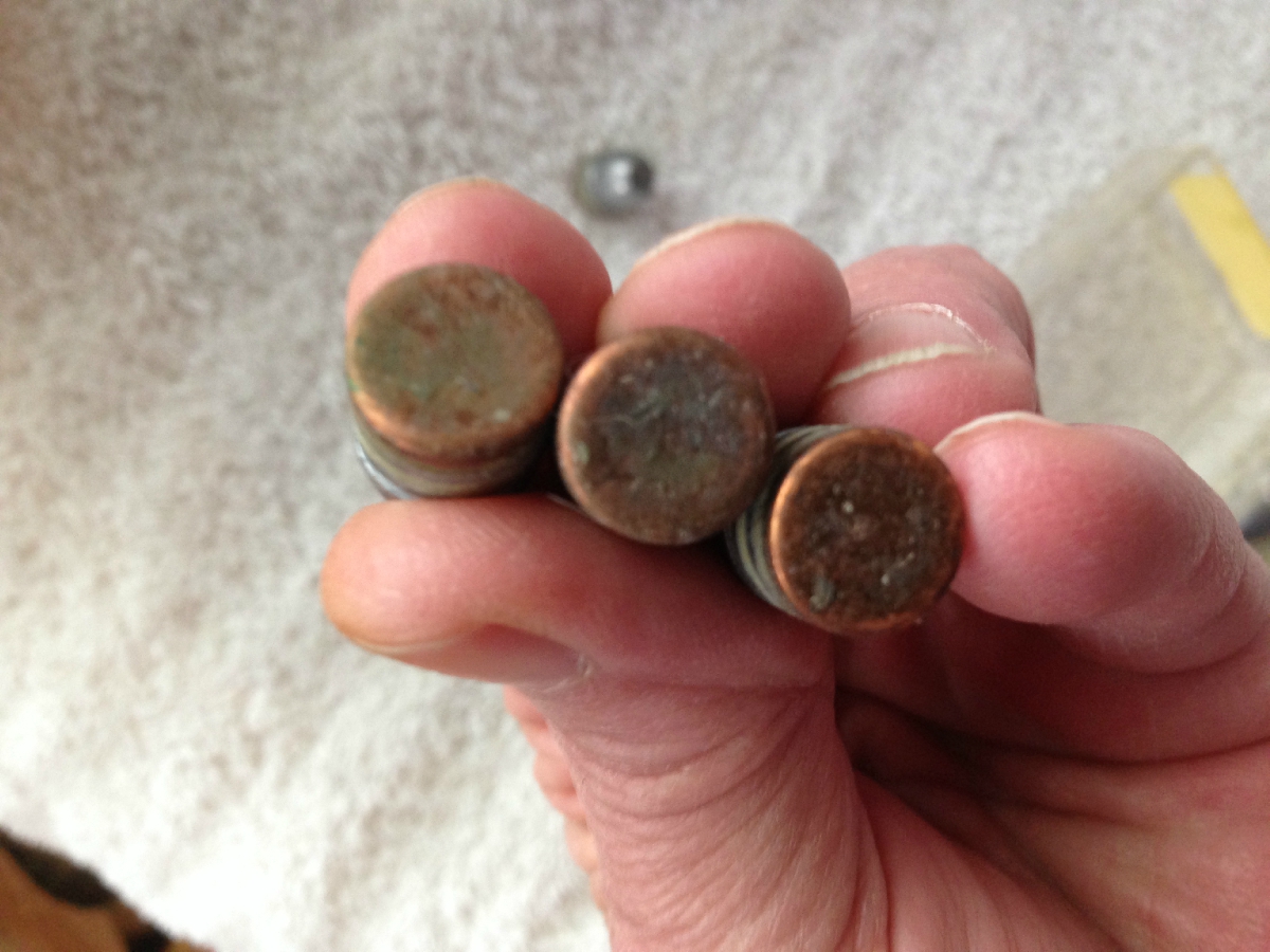 45 CALIBER .454 250 GRAIN LEAD BULLETS WITH GAS CHECKS NORTHERN CASTING ...