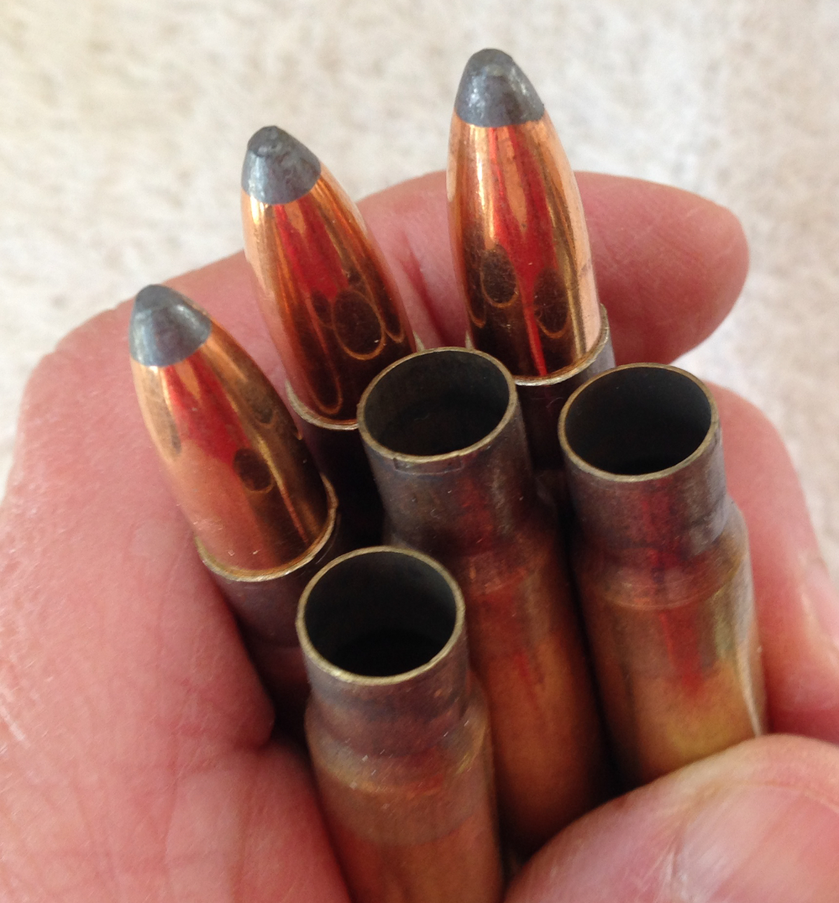 8mm MAUSER 170 GRAIN EXPANDING SOFT POINT TAPERLOCK BULLET DWM 8X57 JS ...