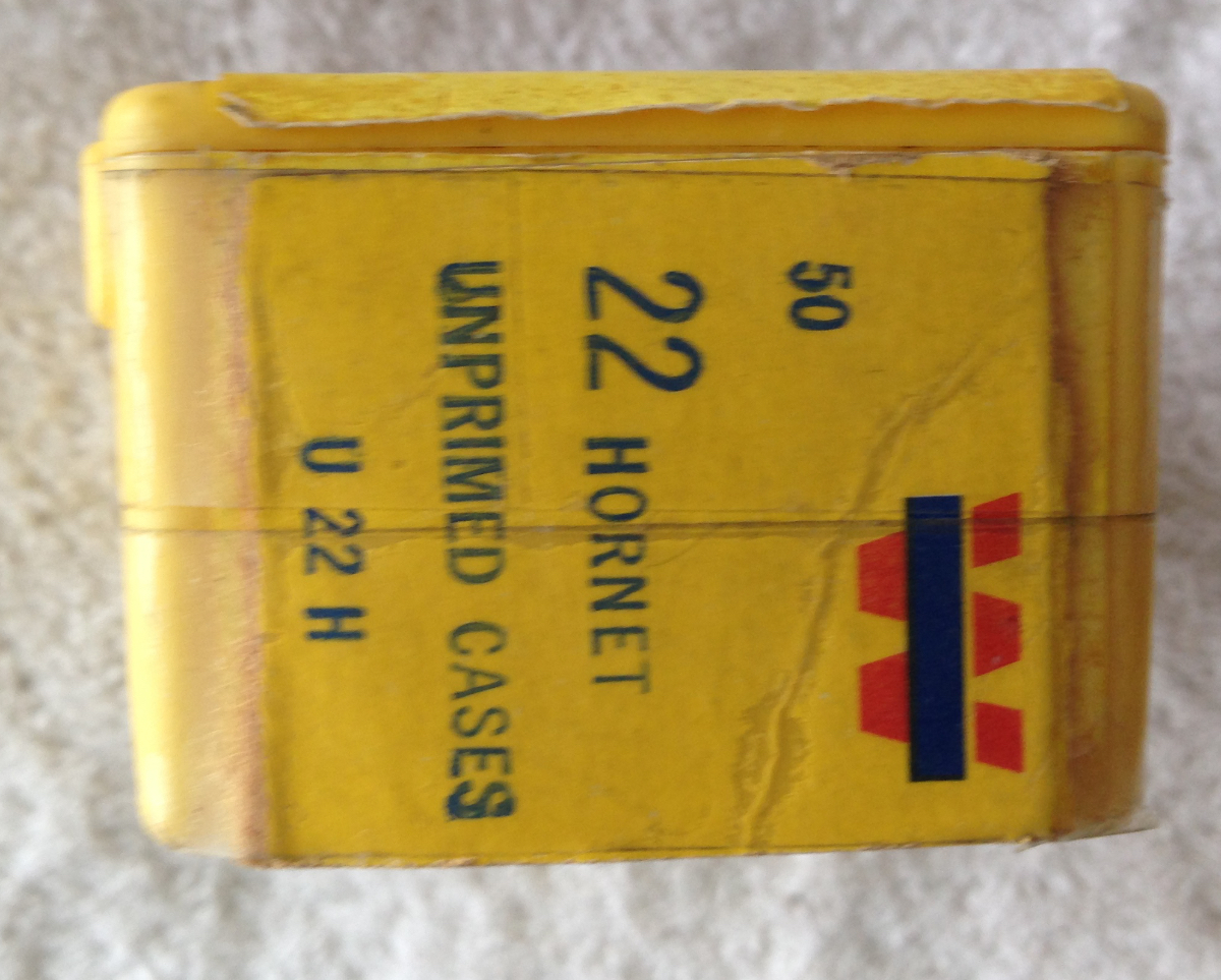 Winchester-Western .22 Hornet Once-Fired Brass Cases W-W Super 51 Count ...