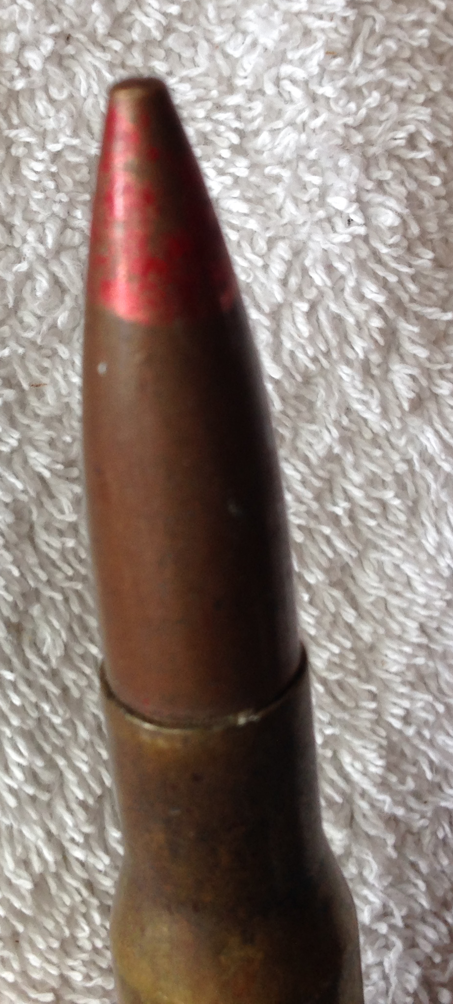 Pictures: 50 CALIBER TRACER RED TIP BROWNING MACHINE GUN AMMO ...