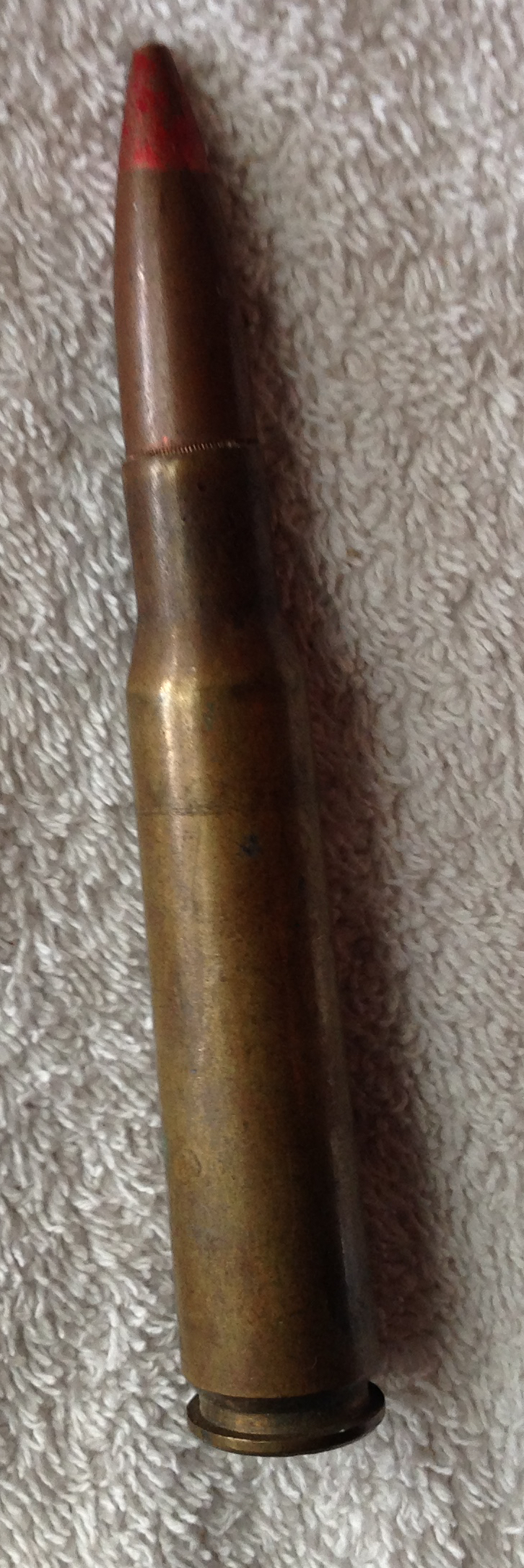 Pictures: 50 CALIBER TRACER RED TIP BROWNING MACHINE GUN AMMO ...