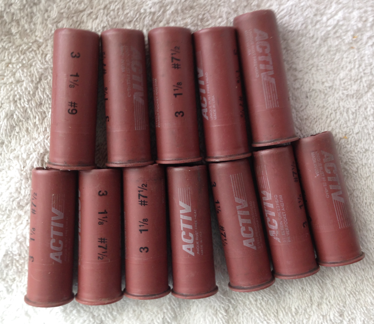 Activ 12 Gauge Shotgun Shells Shotshells 3 1 1/8 7 1/2 12 Count Steel ...