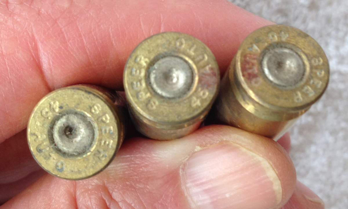 .45 Auto Once-Fired Brass Cases Speer 8 Count Reloading Components ...