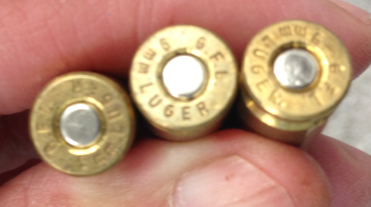 9mm Luger G.F.L. Giulio Fiocchi Lecco Primed Brass Cases Pulled Bullets ...