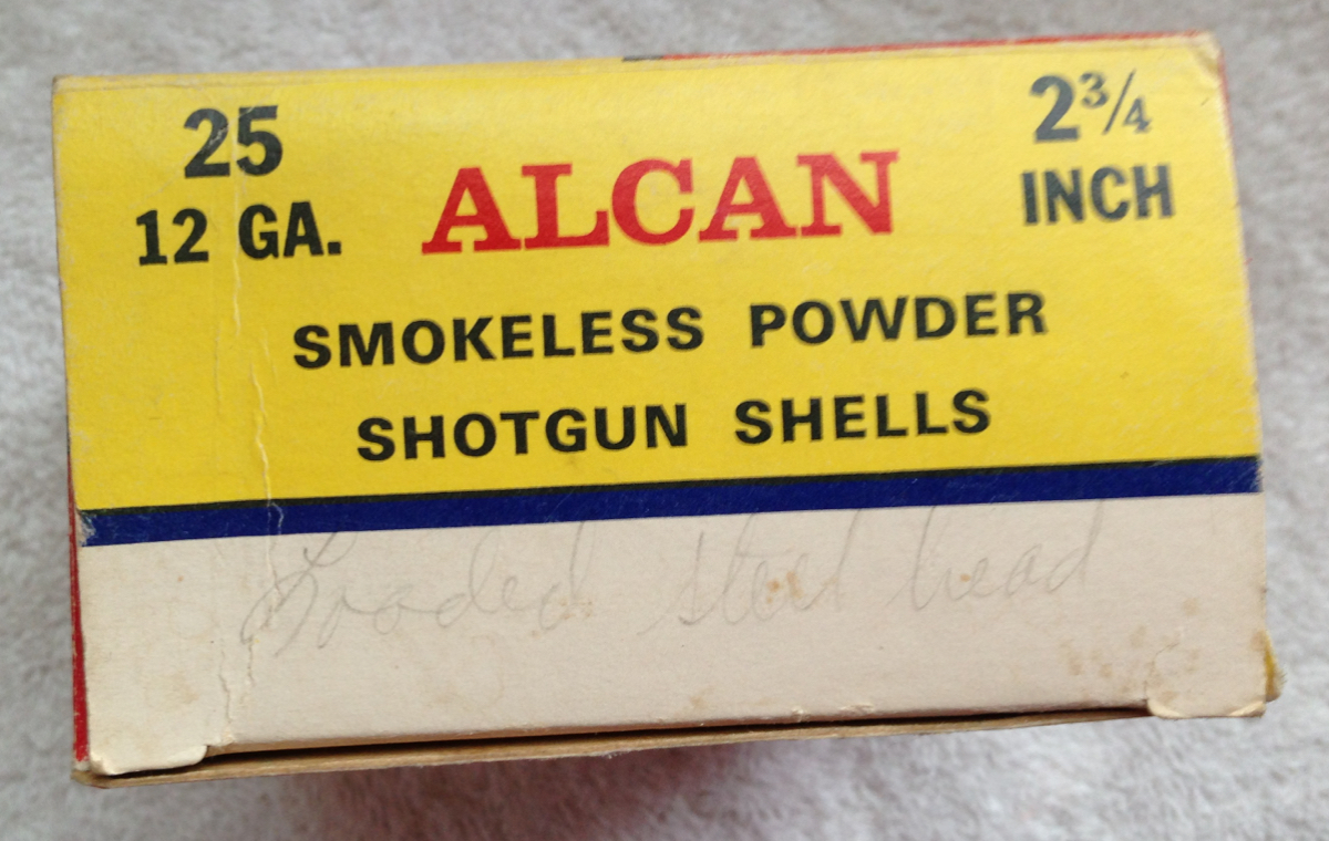 ALCAN 12 GAUGE SHOTGUN SHELLS EMPTY BOX VINTAGE SMOKELESS POWDER / 1226 ...