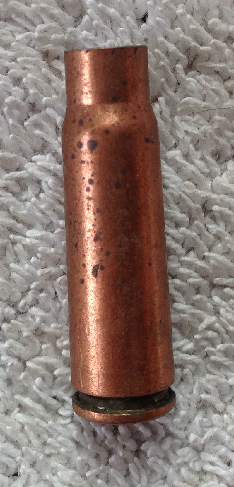 VINTAGE NEW PRIMED COPPER COLORED 7.62 X 39 CARTRIDGE CASE 31 90 ...