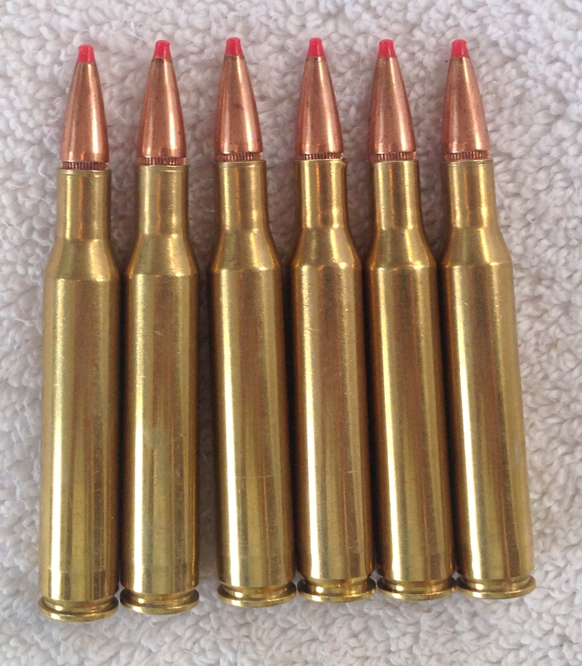 .270 WIN. 150 GRAIN RED TIP BULLETS 6 count HANDLOADS BY BOB EVANS R-P ...