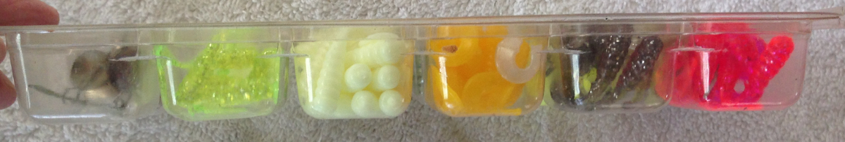 Rubber Grubs & Spinners Variety Pack 12 Different Kinds Partially Used ...