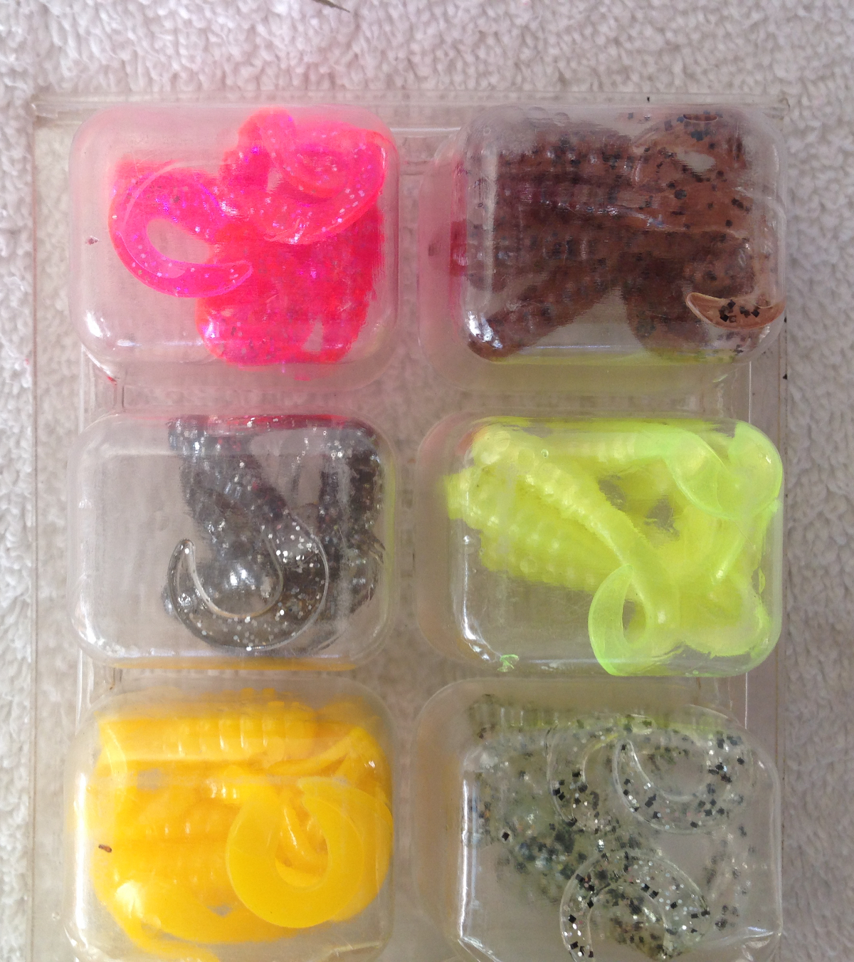 Rubber Grubs & Spinners Variety Pack 12 Different Kinds Partially Used ...