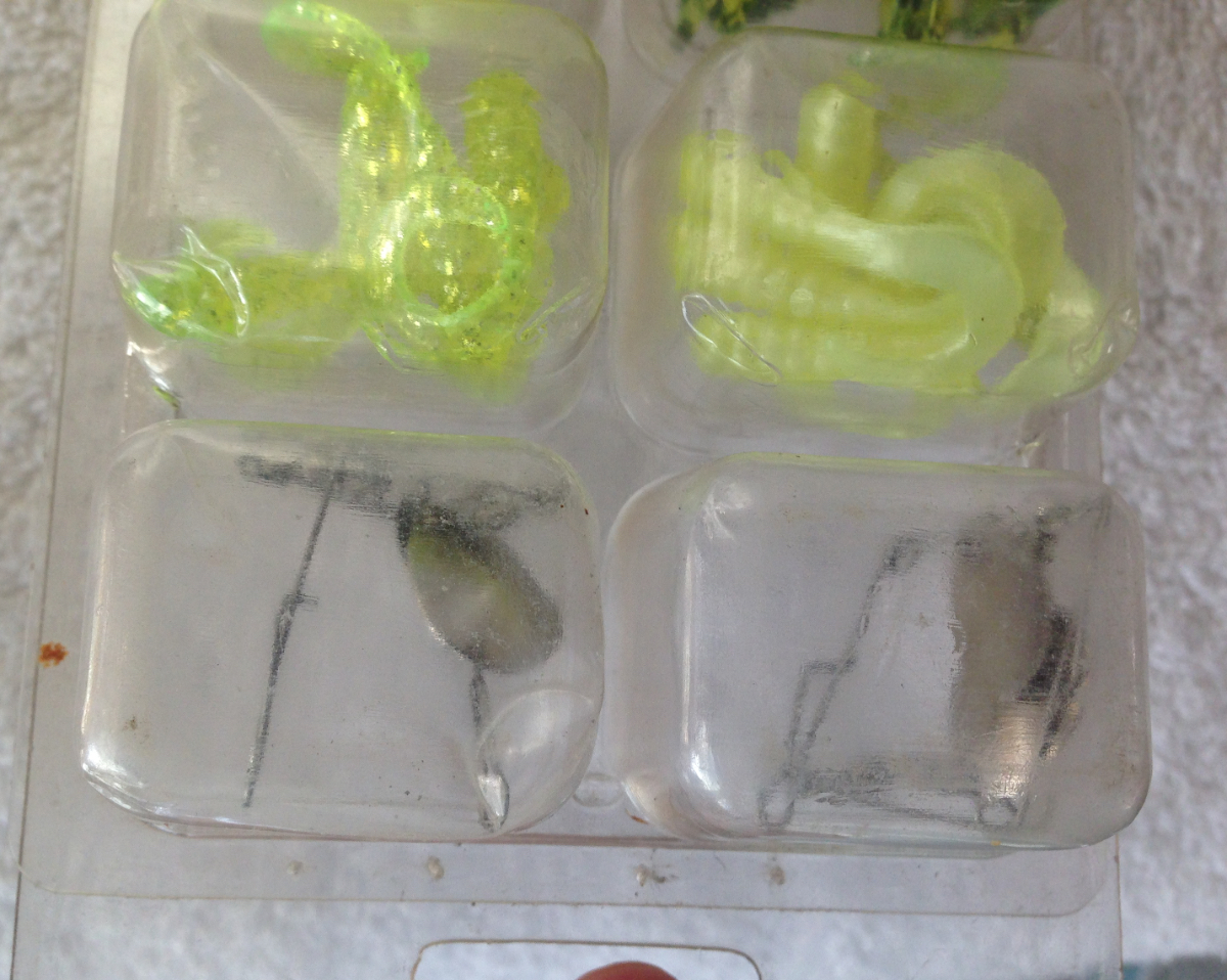 Rubber Grubs & Spinners Variety Pack 12 Different Kinds Partially Used ...
