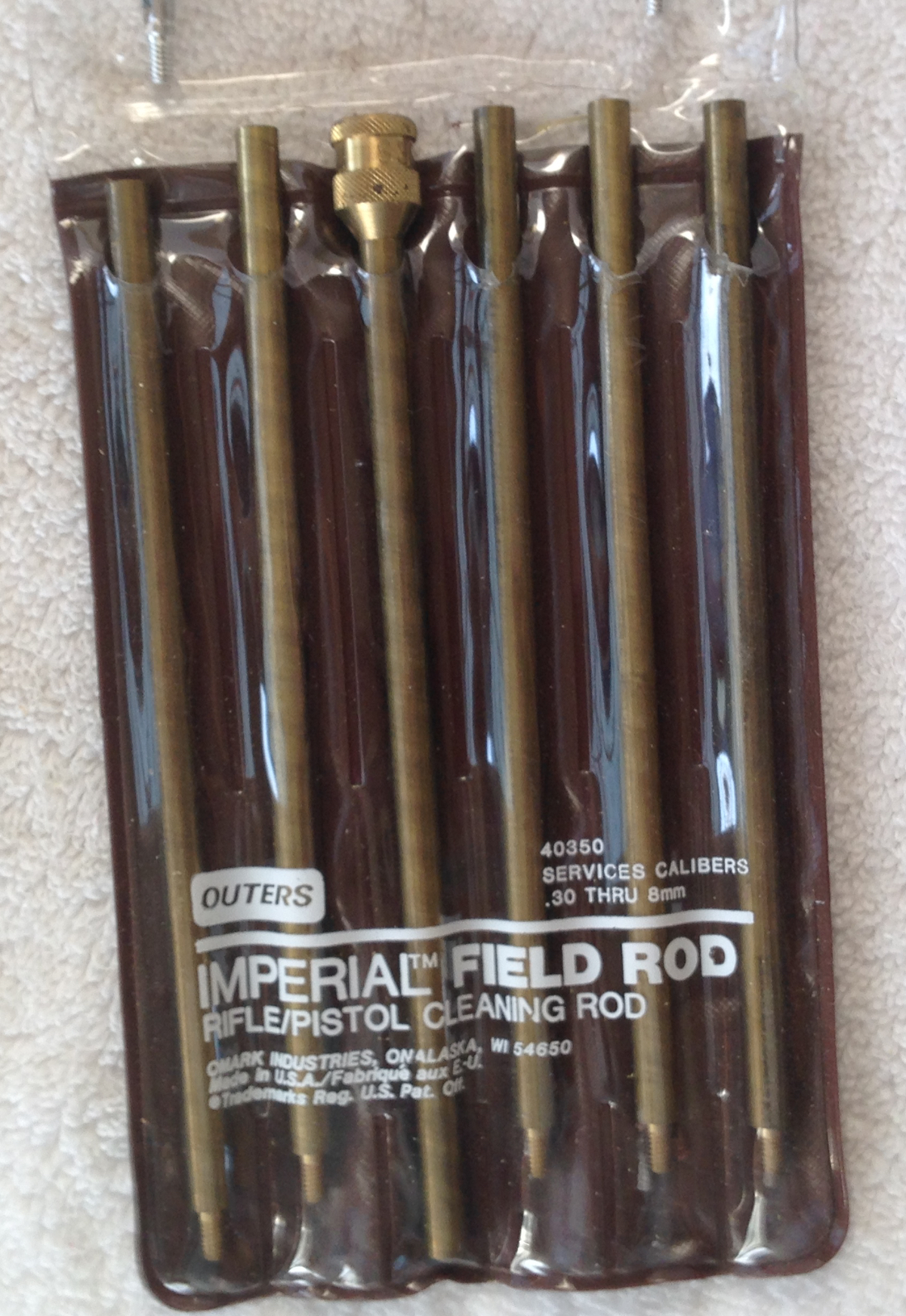 Outers Imperial Field Rod Rifle Pistol Cleaning Rod 40350 .30 Thru 8mm ...