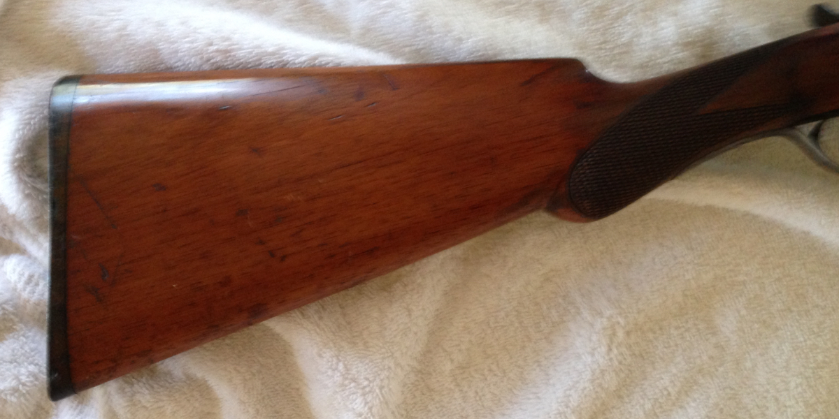 NEW BAKER 10 GAUGE DOUBLE BARREL SHOTGUN SIDE BY SIDE DAMASCUS STEEL ...