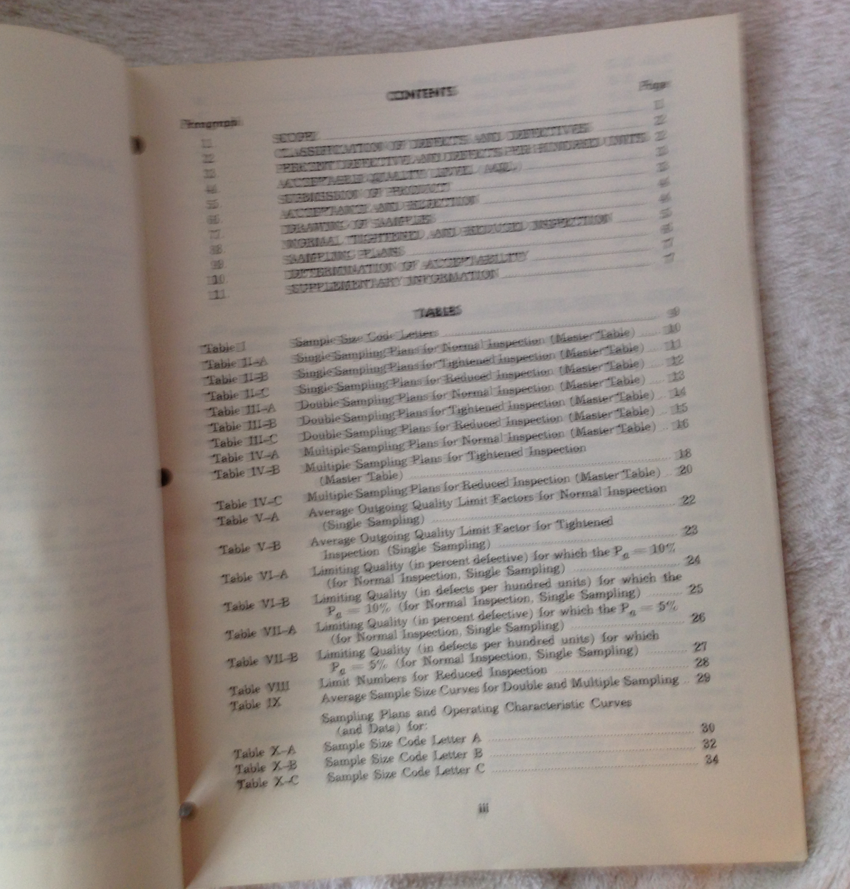 MILITARY STANDARD SAMPLING PROCEDURES AND TABLES FOR INSPECTION BY ...