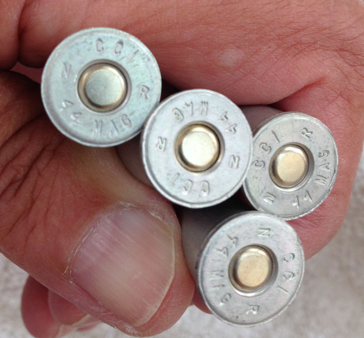 CCI Ammunition CCI .44 MAGNUM BRASS / ALUMINUM PRIMED CASES NEW 100 ...