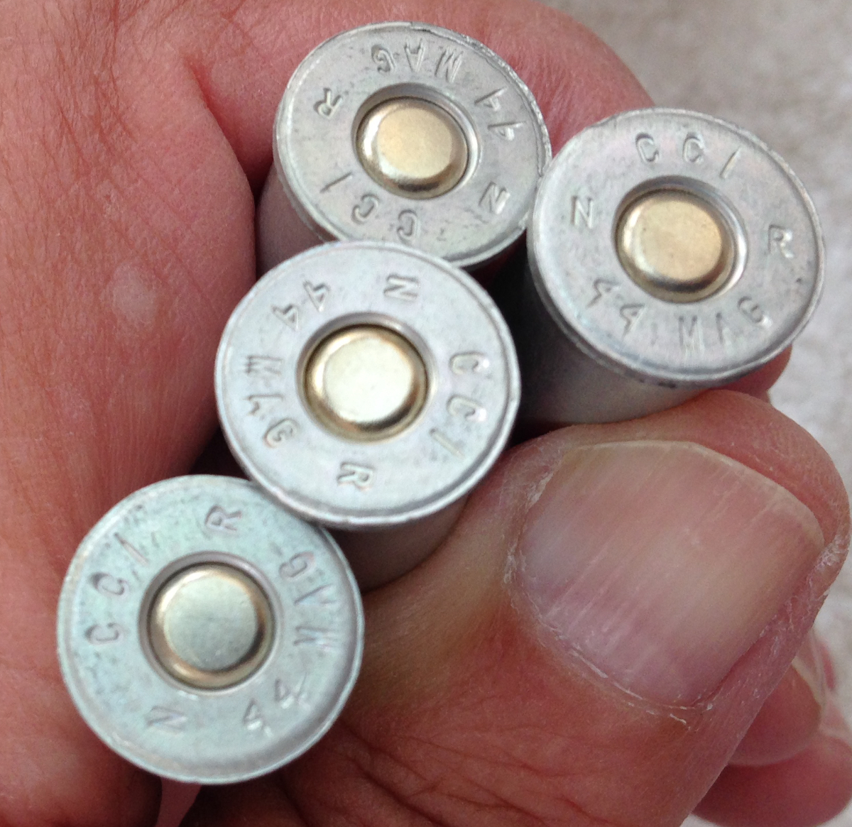 CCI Ammunition CCI .44 MAGNUM BRASS / ALUMINUM PRIMED CASES NEW 100 ...