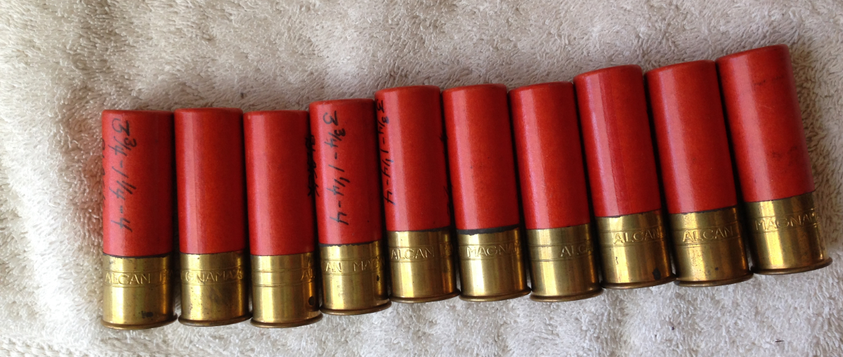 ALCAN 10 GAUGE BLACK POWDER 3 3/4 - 1 1/4 - 4 SHOTGUN AMMUNITION 2 7/8 ...