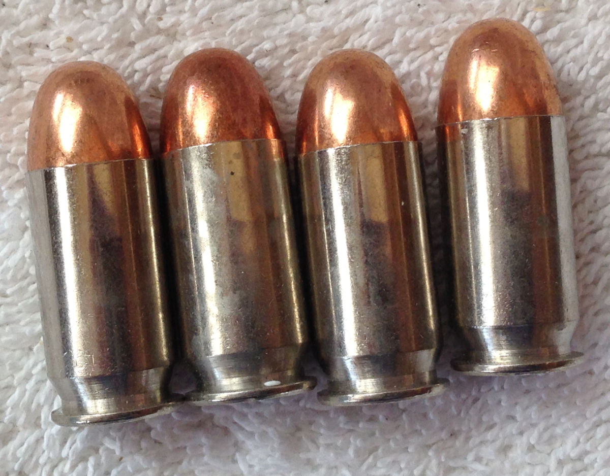 REMINGTON 45 AUTOMATIC 230 GRAIN ROUND NOSE BULLETS NICKEL-PLATED ...
