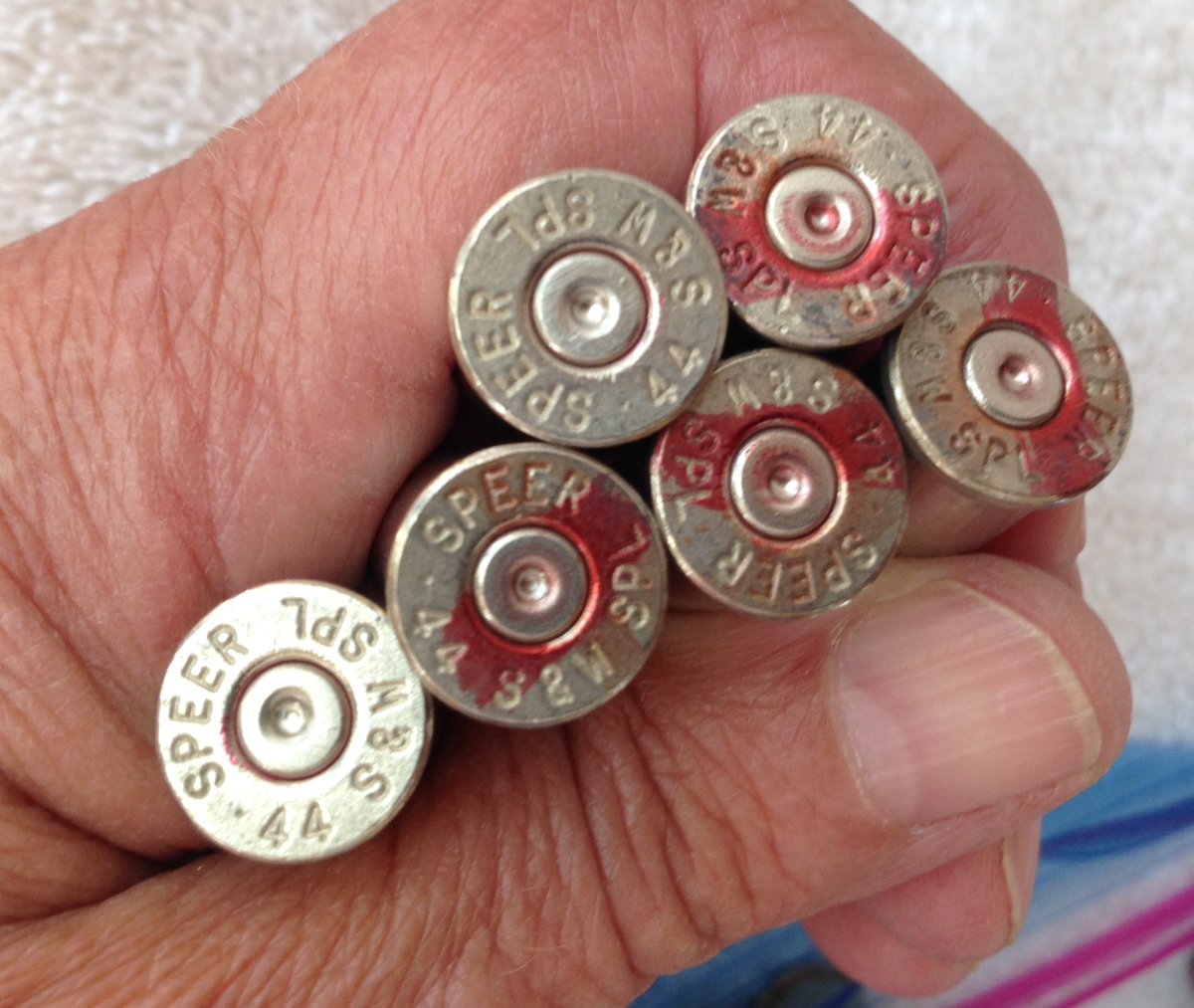 SPEER .44 S&W SPECIAL ONCE-FIRED NICKEL-PLATED CARTRIDGE CASES 39 count ...