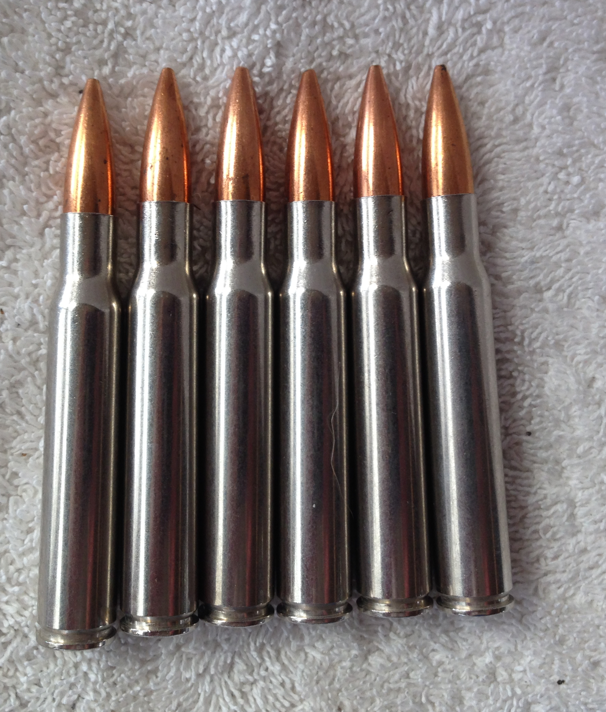 SPEER 30.06 168 GRAIN BOAT TAIL HOLLOW POINT NICKEL PLATED BRASS ...