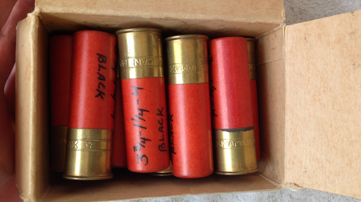 ALCAN 10 GAUGE BLACK POWDER 3 3/4 - 1 1/4 - 4 SHOTGUN AMMUNITION 2 7/8 ...