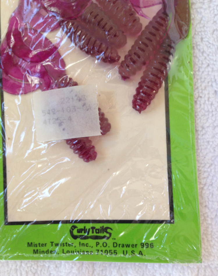 Mister Twister Curly Tails Grubs Purple 7 Count 3 To 4 Inches Minden ...