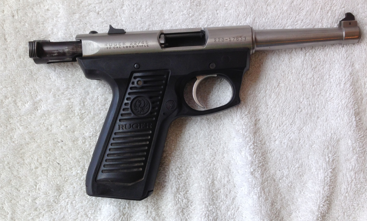 .22/45 .22 CALIBER LONG RIFLE RUGER RIMFIRE PISTOL / 0524-3 .22 LR ...