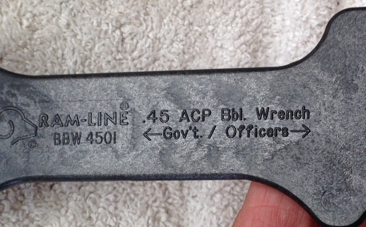 Ram-Line Barrel Bushing Wrench Colt Gov`T Model & Officer`S Model .45 ...