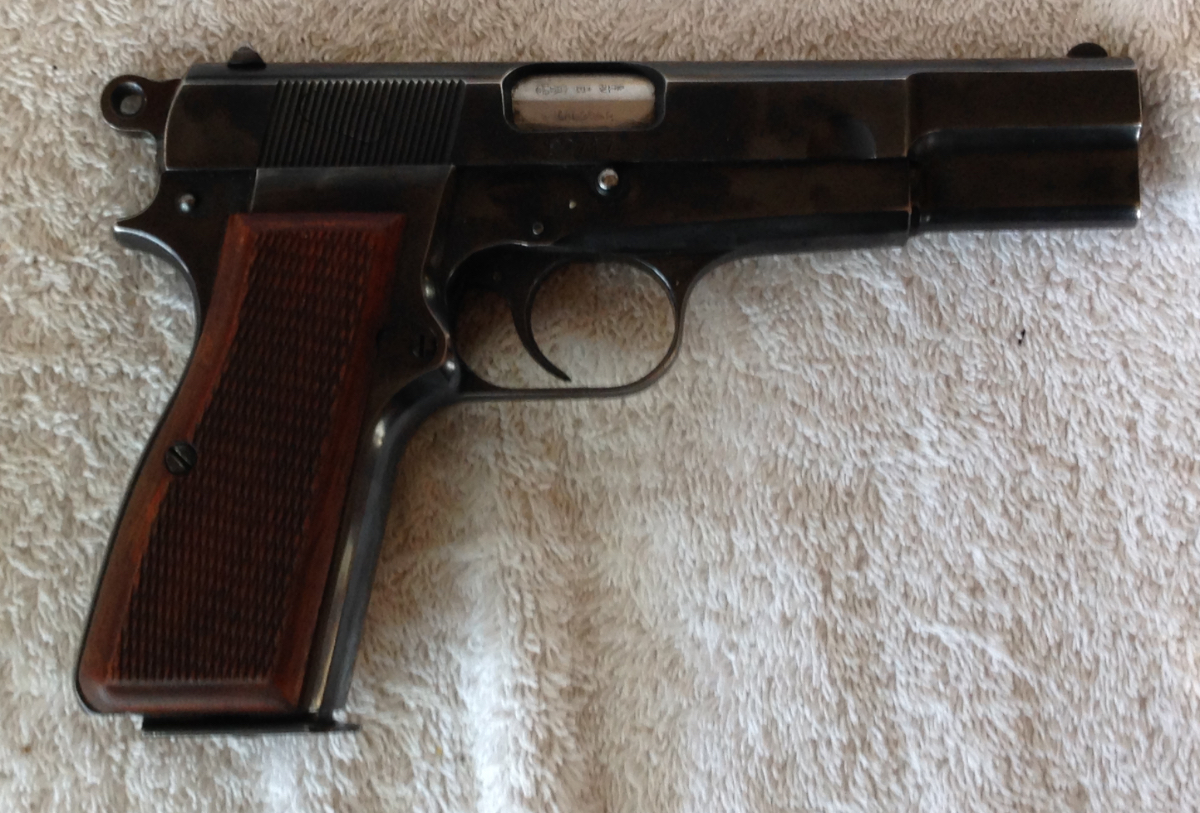 BROWNING ARMS COMPANY 9mm P HANDGUN MADE IN BELGIUM / 0516-3 9mm Luger ...