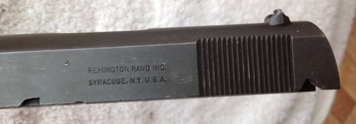 Colt Contract Replacement Hard Slide Pistol Part Remington Rand, Inc ...