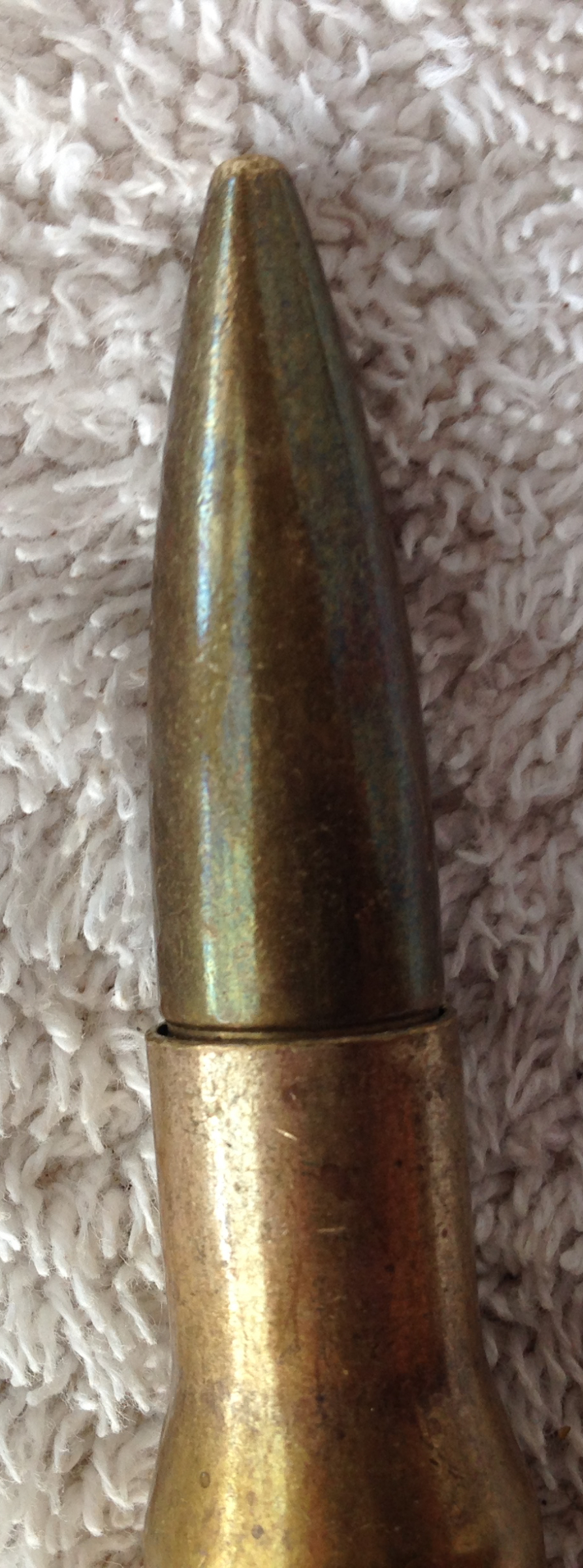 50 CALIBER BMG DUMMY AMMUNITION TZ 86 DRILLED FOR A KEYCHAIN OR HANG ...