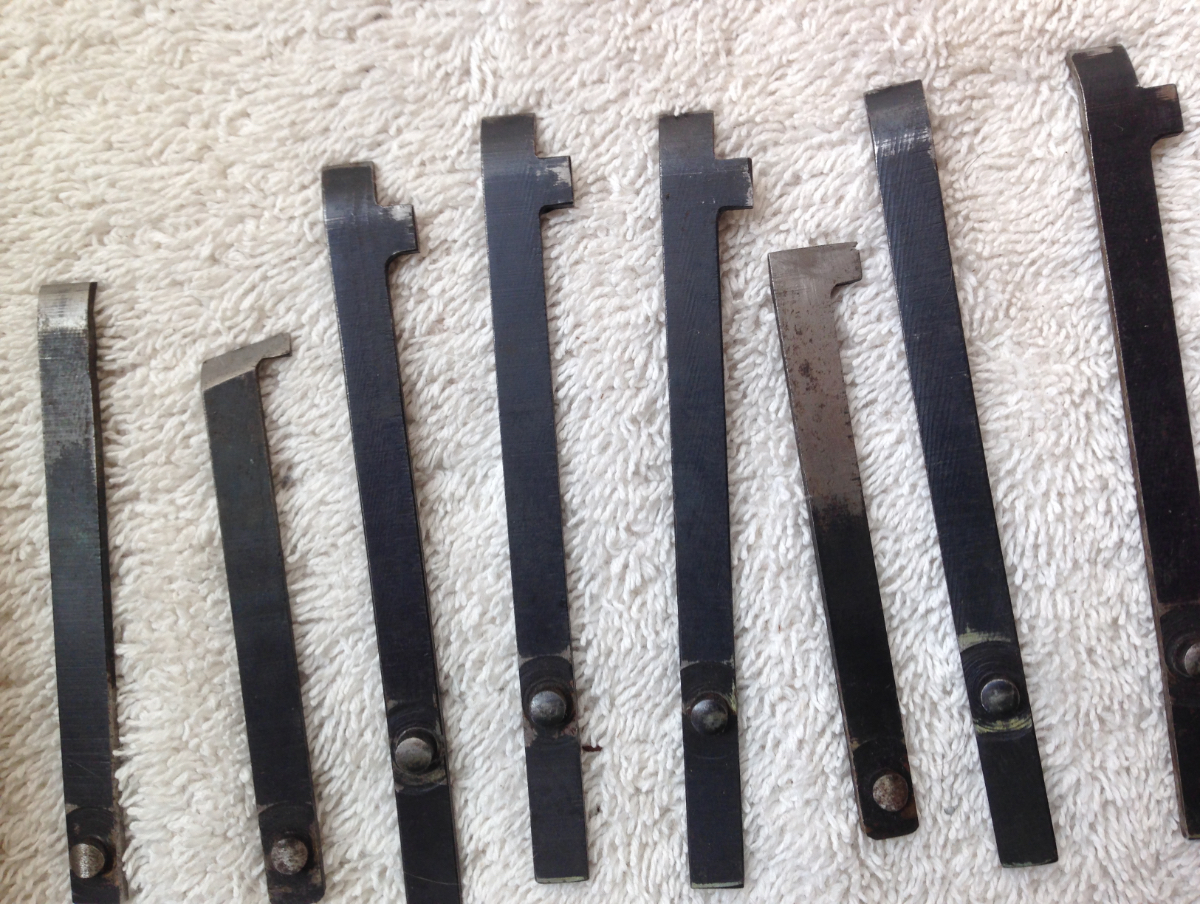 RIFLE INLETTING TOOL 13 pieces WOOD HANDLE VINTAGE / 0802-2 17295876 ...