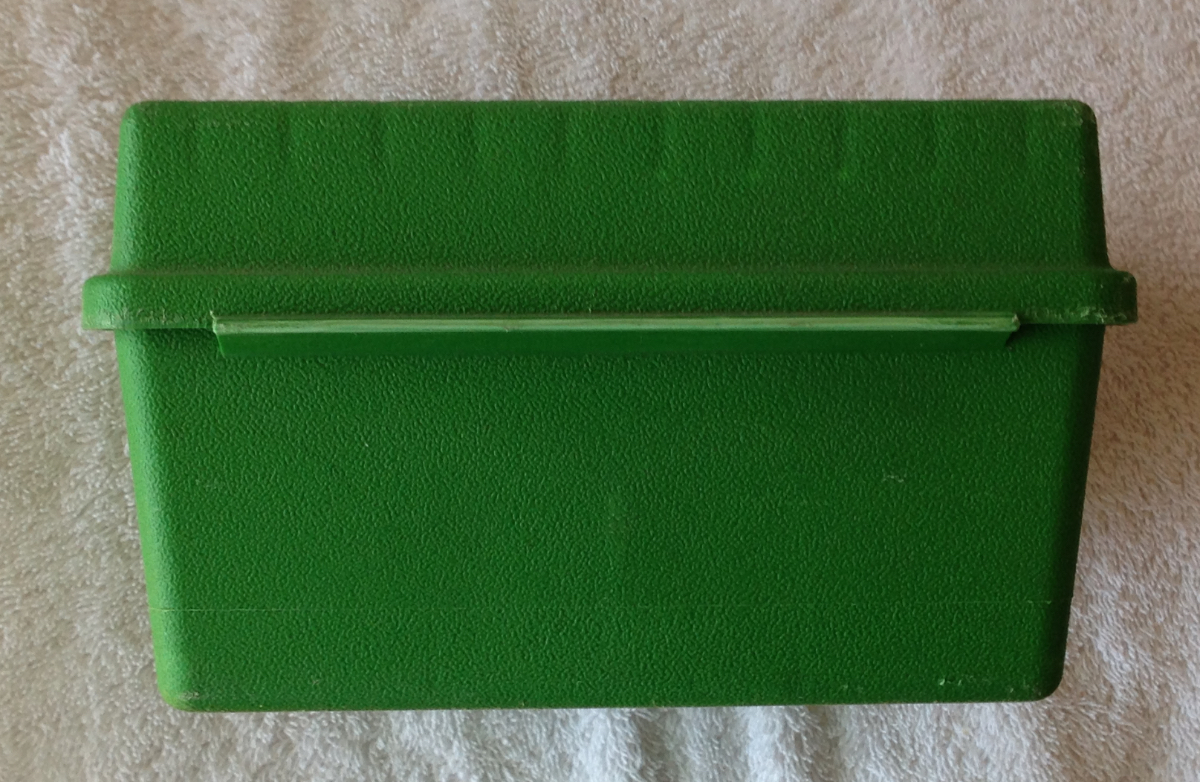 Mtm Case-Gard R 100 R100 Ammo Box Green Used With Black Handle Holds ...
