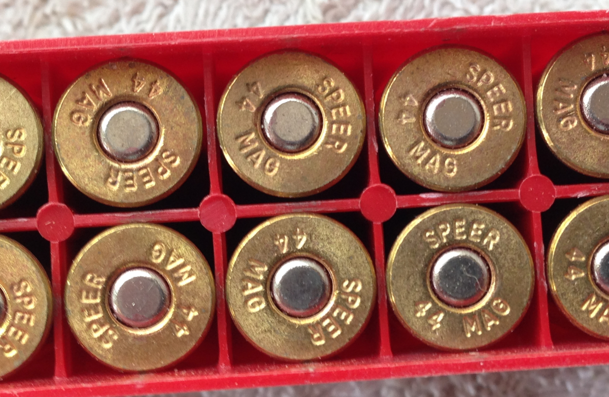 Speer .44 MAGNUM SHOTSHELLS LOADED WITH 4 .350 ROUND BALLS 14 count ...