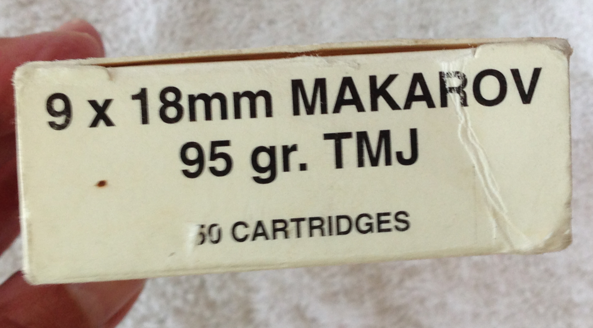 CCI Ammunition 9X18 MAKAROV 95 GRAIN TMJ ROUND NOSE BULLET AMMUNITION ...