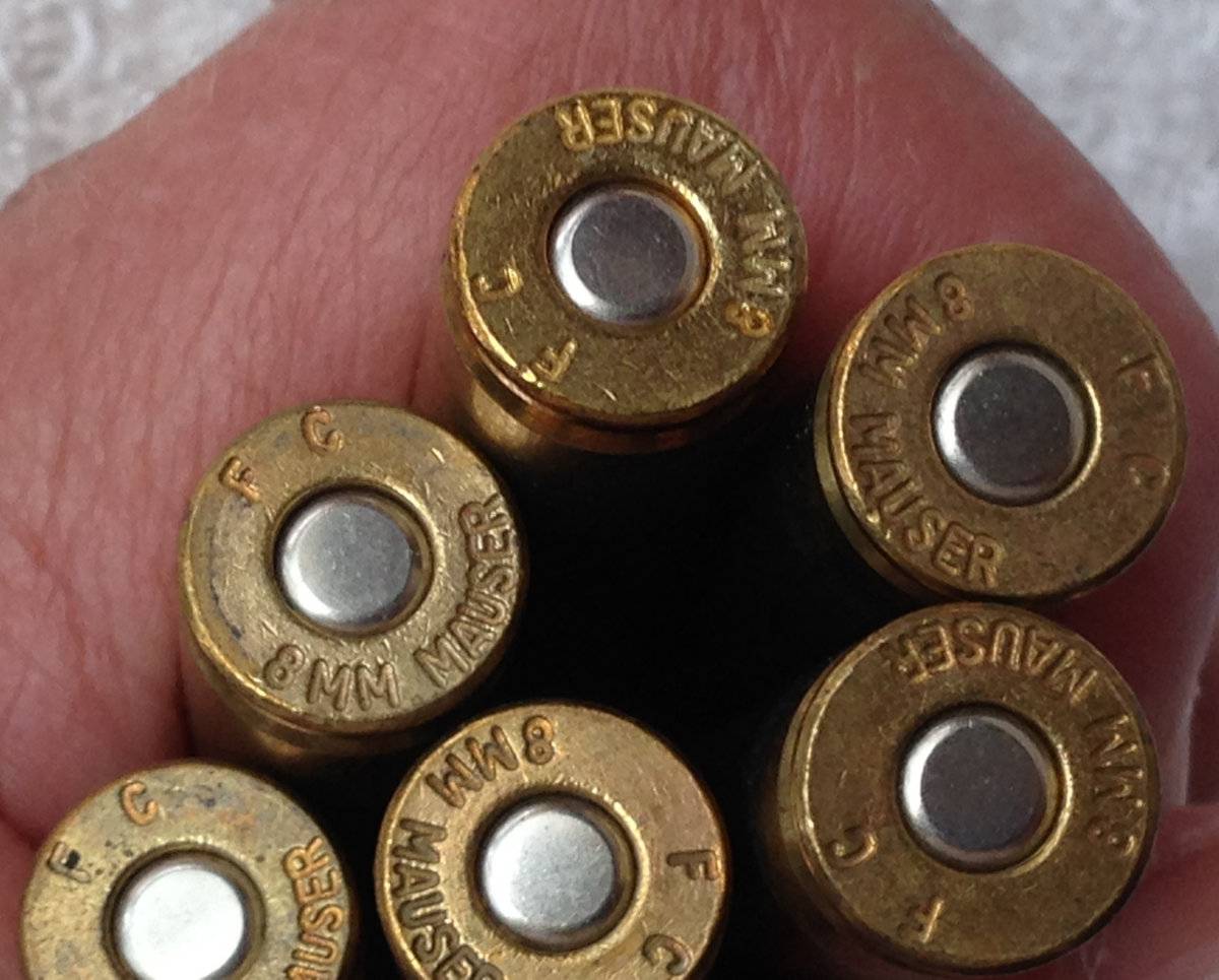 8mm Mauser 8 X 57mm Ammunition Ammo Loaded With Round Balls 12 Count ...