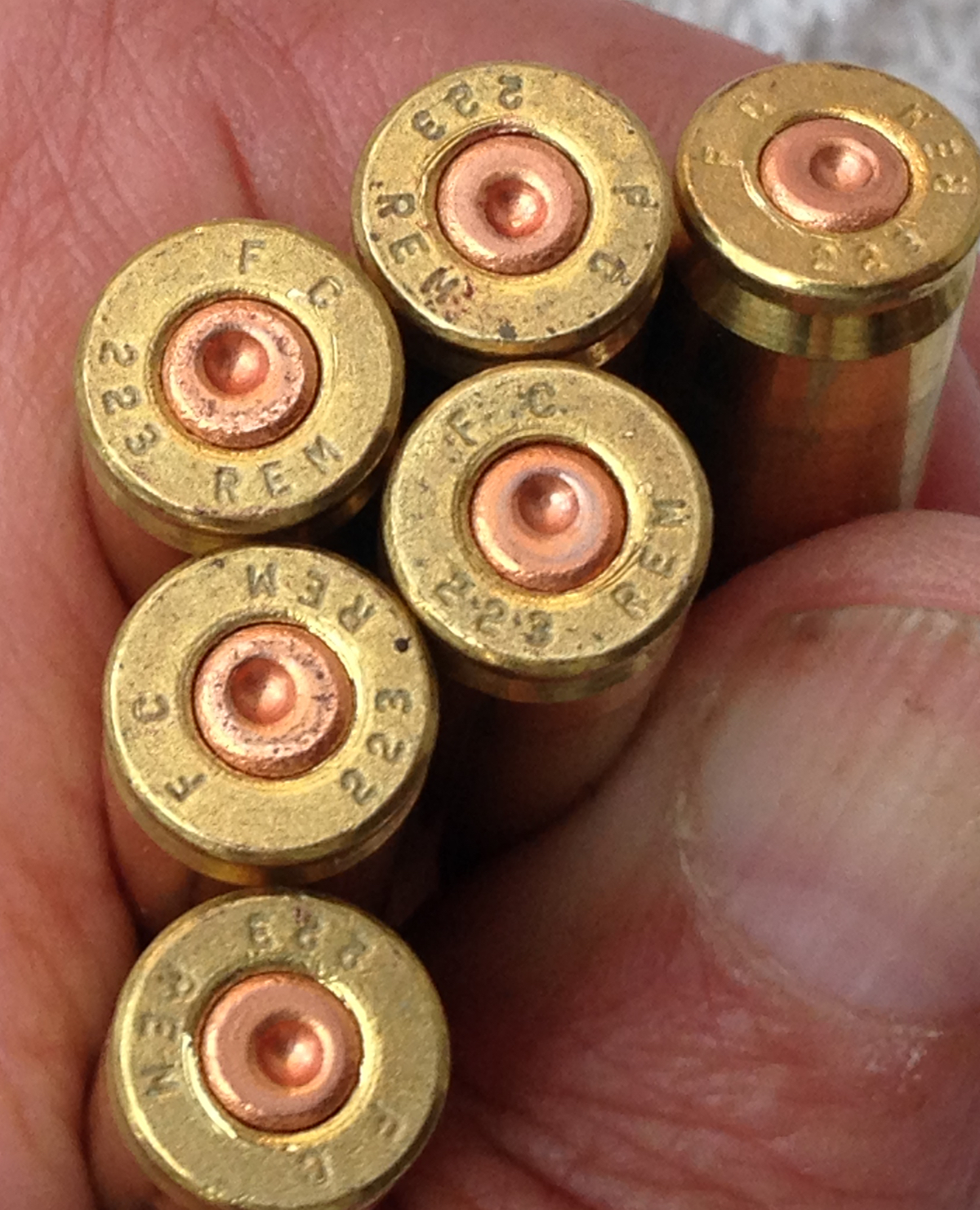 Federal .223 Rem Once-Fired Brass Cartridge Cases Reloading Components ...